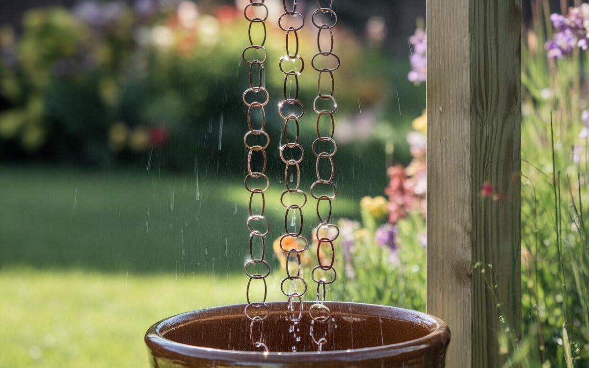 10 Rain Chain Drainage Ideas - Aesthetic and Inexpensive - Home Briefings