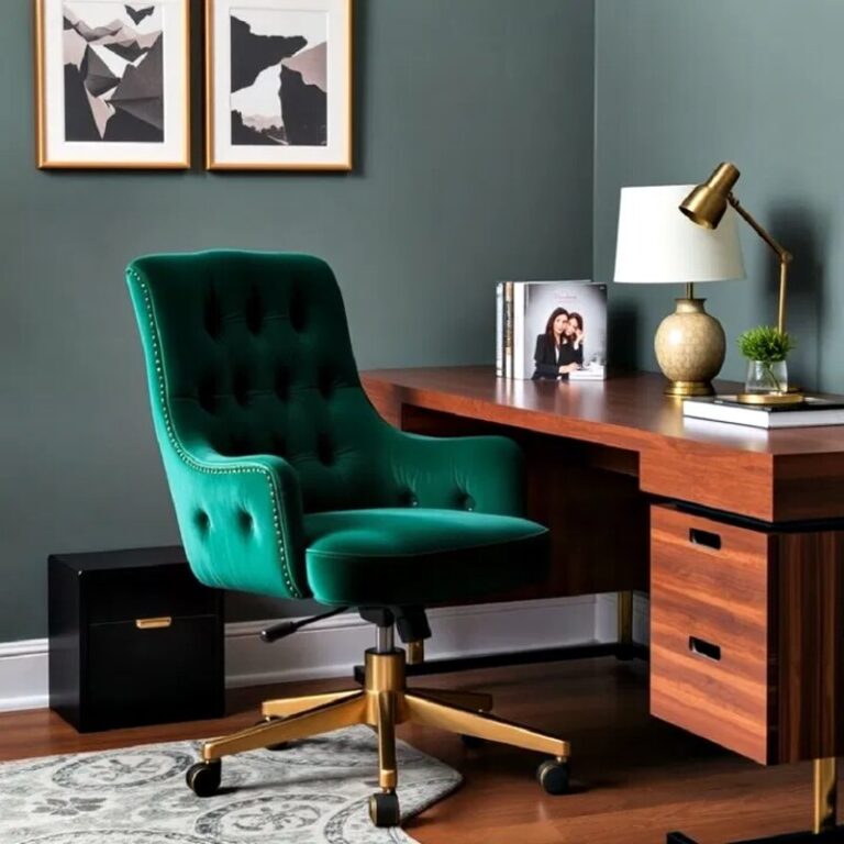 Dark Green Office Ideas for Work from Home Place - Home Briefings