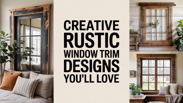 23 Creative Rustic Window Trim Designs You'll Love - Home Briefings