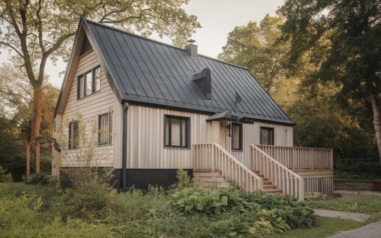 15 Modern House with Black Roof Design Inspiration - Home Briefings
