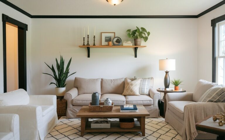 Stunning White Walls Black Trim Designs That Elevate Any Home - Home ...