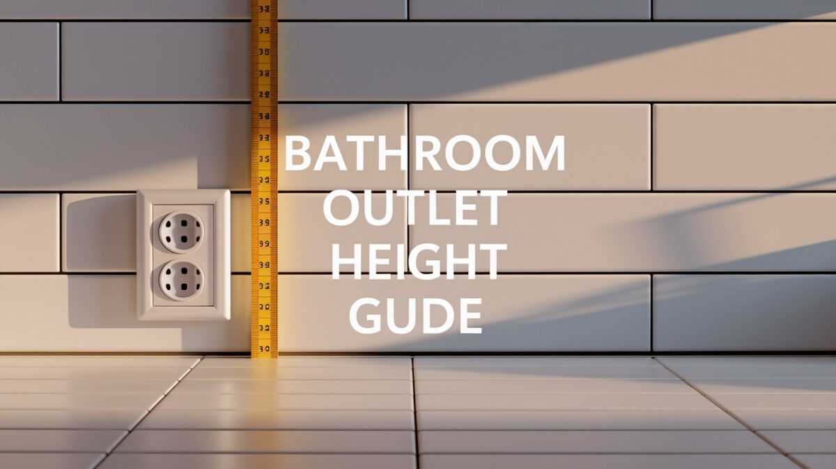 Bathroom Outlet Height Guide: Code Requirements & Safety - Home Briefings