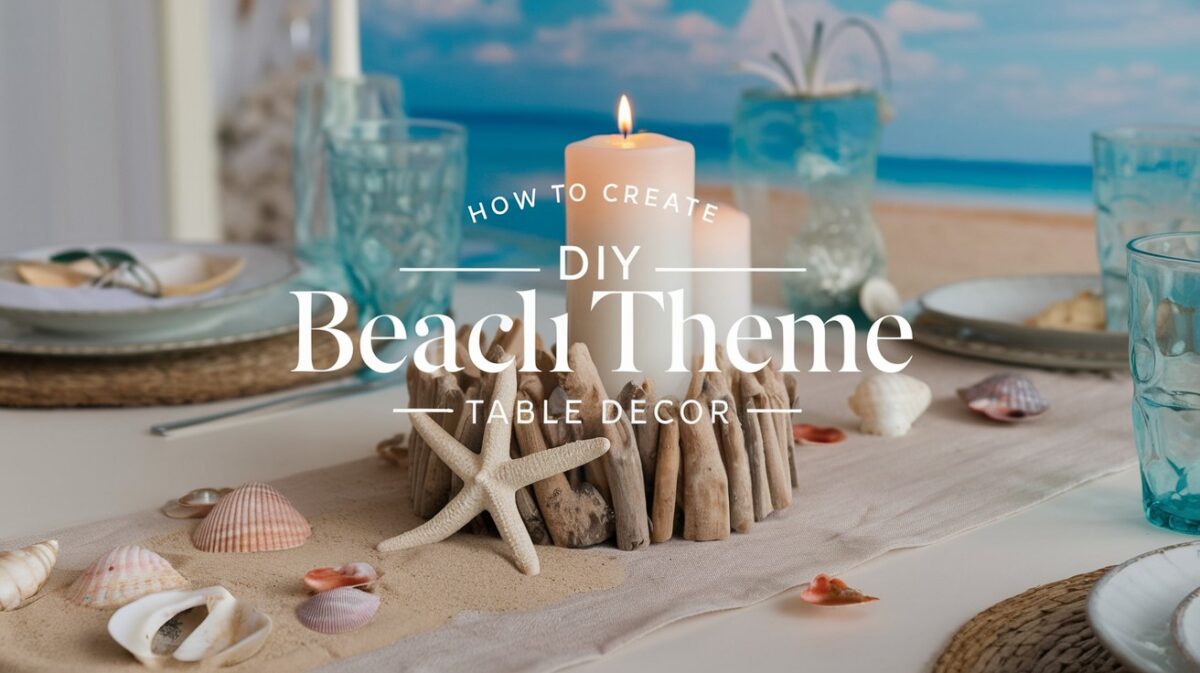 How to Create DIY Beach Theme Table Decor - Home Briefings