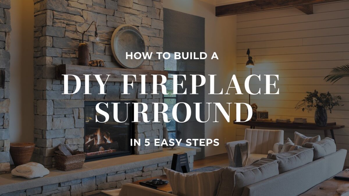 How to Build a DIY Fireplace Surround in 5 Easy Steps - Home Briefings