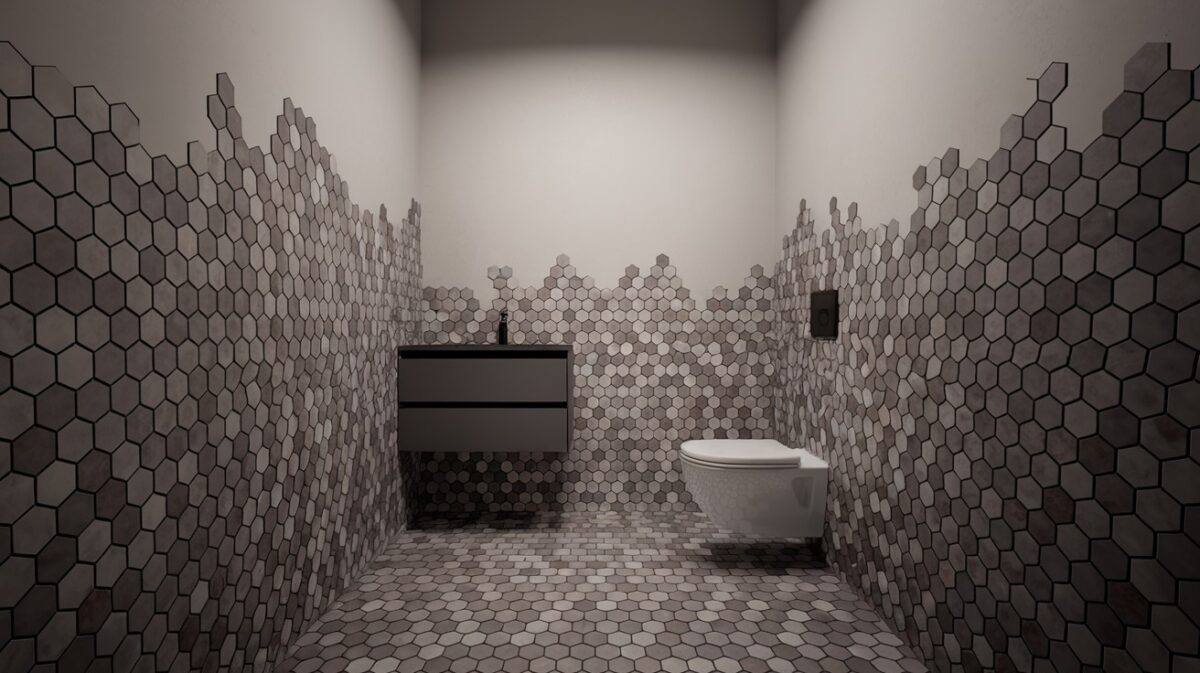 21 Modern Half Tiled Bathroom Walls Ideas + Tips - Home Briefings