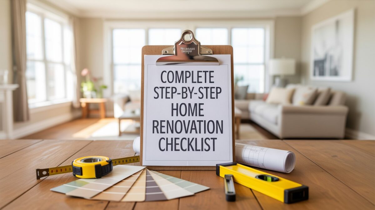 Complete Step-by-Step Home Renovation Checklist for a Smooth Remodel ...