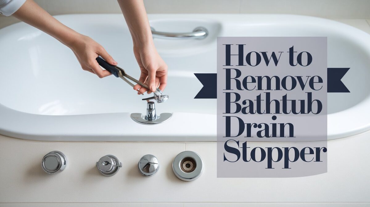 How to Remove a Bathtub Drain Stopper - Home Briefings