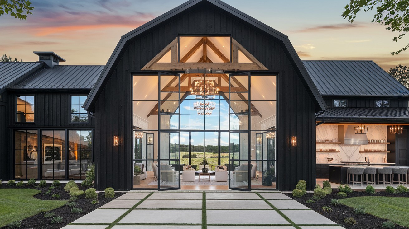 11 Stunning Black Barndominium Ideas You'll Love - Home Briefings
