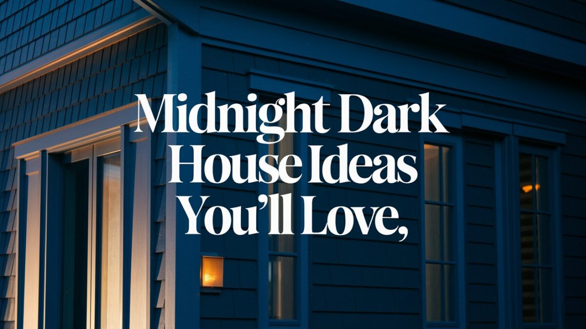 13 Midnight Dark Blue House Ideas You'll Love - Home Briefings