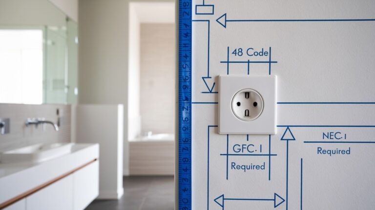 Bathroom Outlet Height Guide: Code Requirements & Safety - Home Briefings