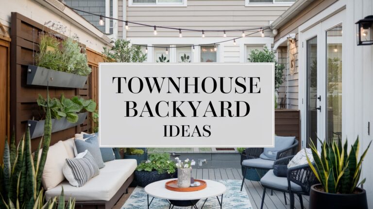28 Townhouse Backyard Ideas That Actually Work - Home Briefings