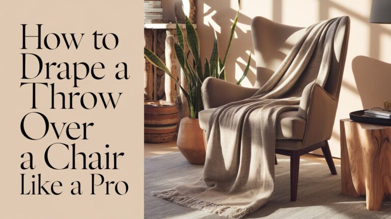 How to Drape a Throw Over a Chair Like a Pro - Home Briefings