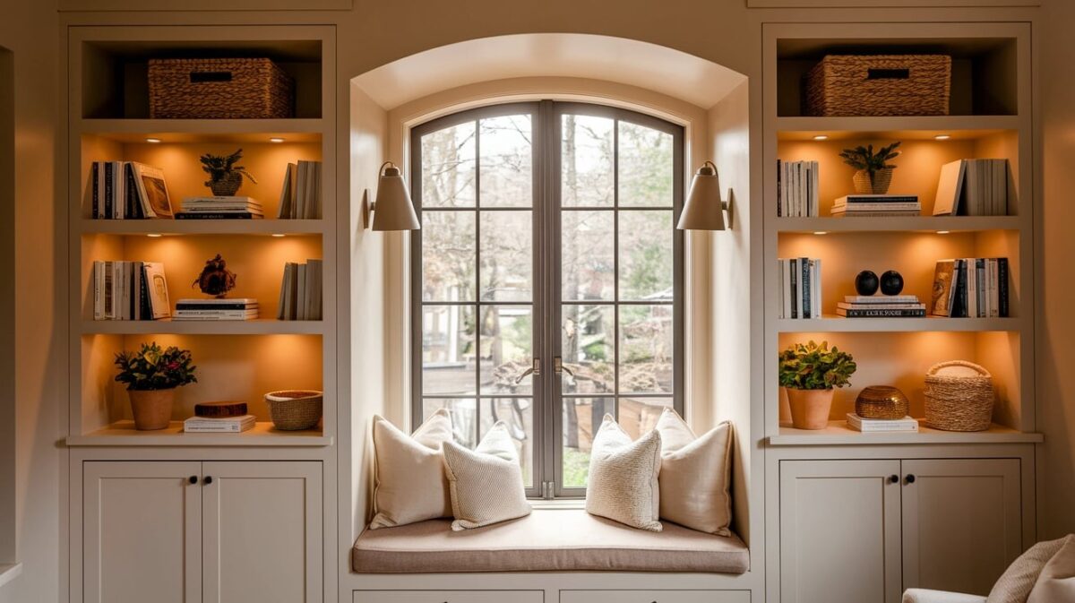 How to Design Built-Ins Around a Window for Function and Flair - Home ...