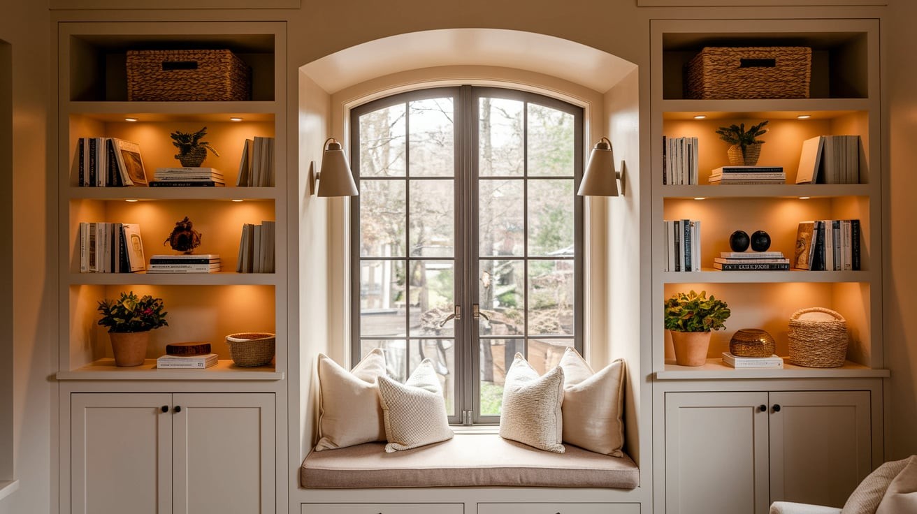 How to Design Built-Ins Around a Window for Function and Flair - Home ...