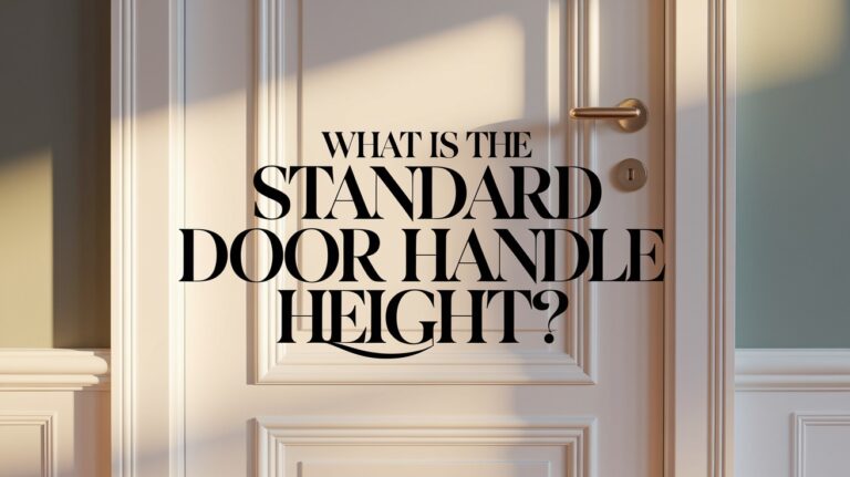 What Is the Standard Door Handle Height? A Complete Guide - Home Briefings
