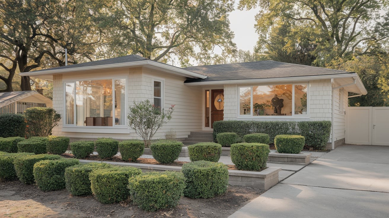 Before and After 1960s Ranch House Exterior Remodel That Will Blow Your ...