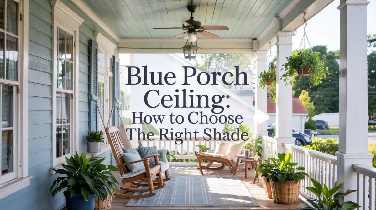 Blue Porch Ceiling: How to Choose the Right Shade - Home Briefings