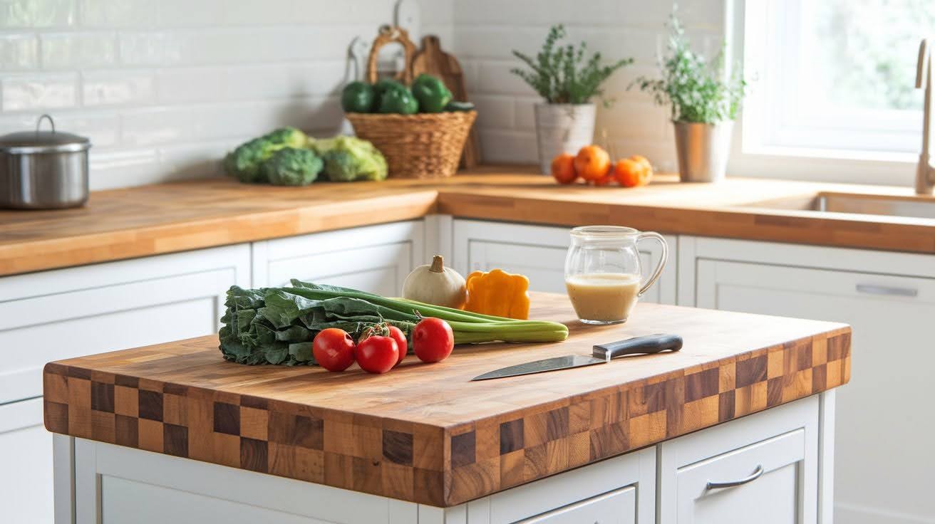 How to Mix Granite and Butcher Block Countertops - Home Briefings