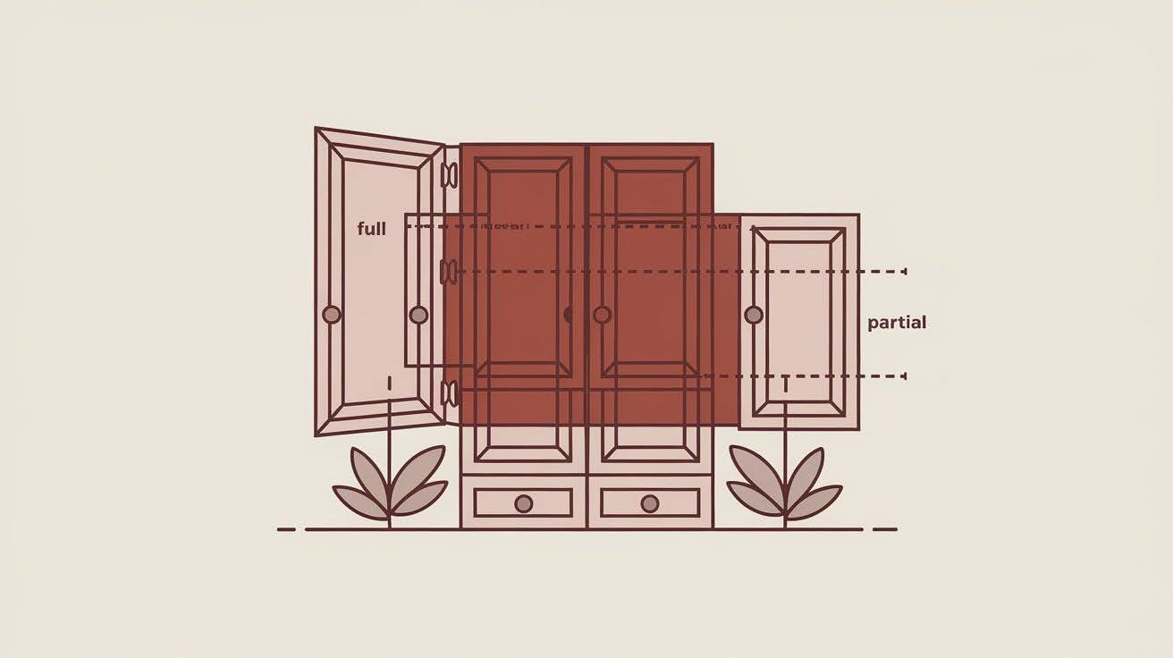Full Overlay vs Partial Overlay Cabinets: Which to Choose? - Home Briefings