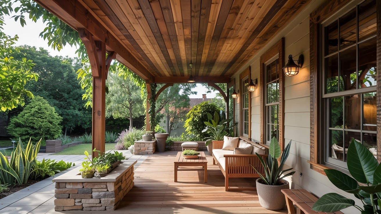 11 Amazing Stained Tongue and Groove Porch Ceiling Ideas - Home Briefings