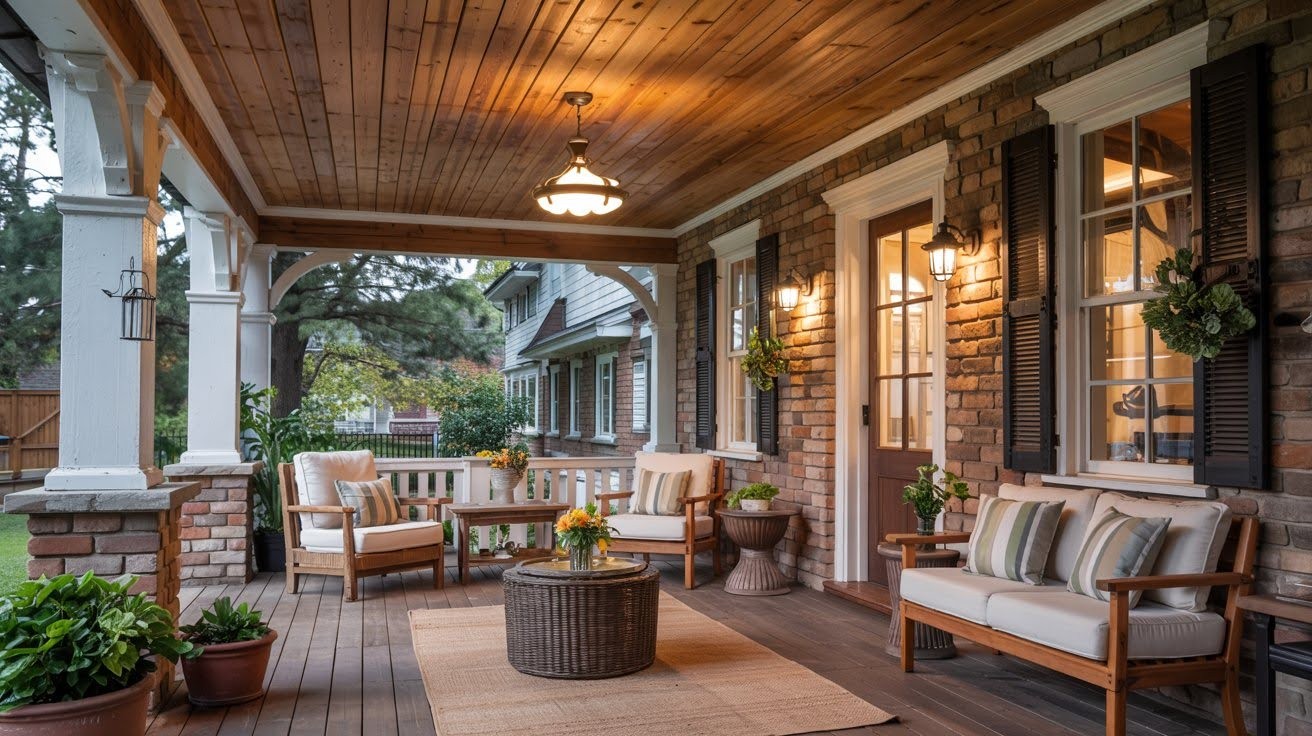 11 Amazing Stained Tongue and Groove Porch Ceiling Ideas - Home Briefings
