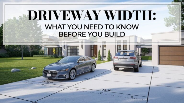 Driveway Width: What You Need to Know Before You Build - Home Briefings