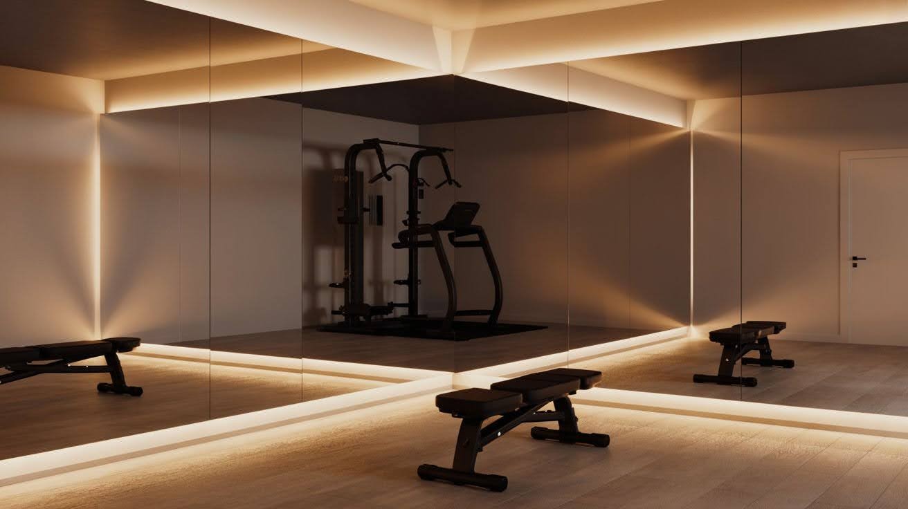 11 Cool Gym Lighting Ideas You’ll Love - Home Briefings
