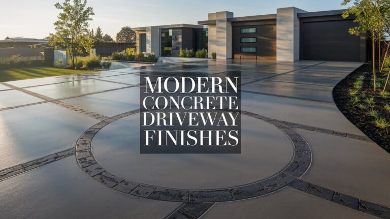 11 Modern Concrete Driveway Finishes That Add Value - Home Briefings