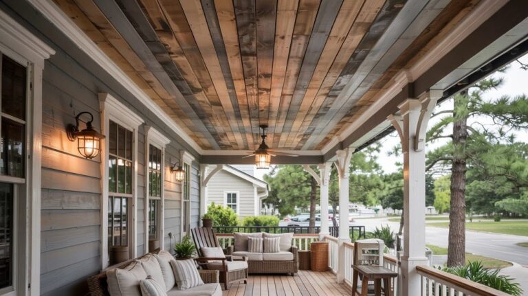 11 Amazing Stained Tongue and Groove Porch Ceiling Ideas - Home Briefings