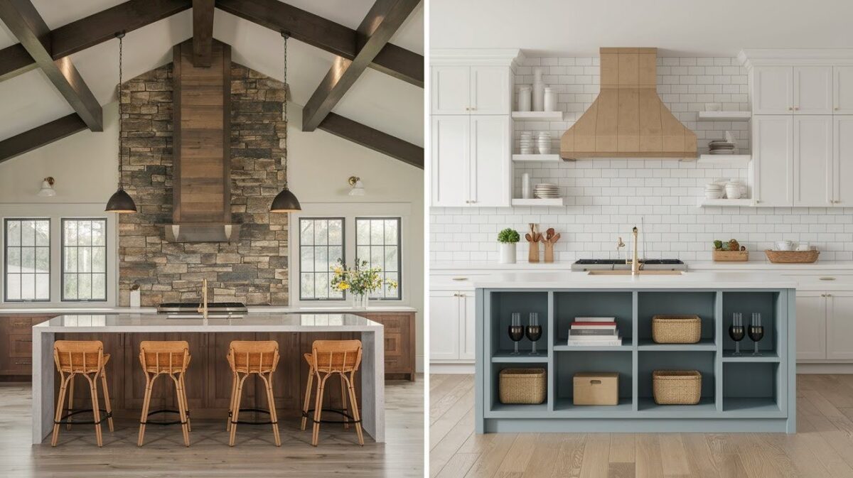 39 Creative Kitchen Island Back Panel Designs - Home Briefings