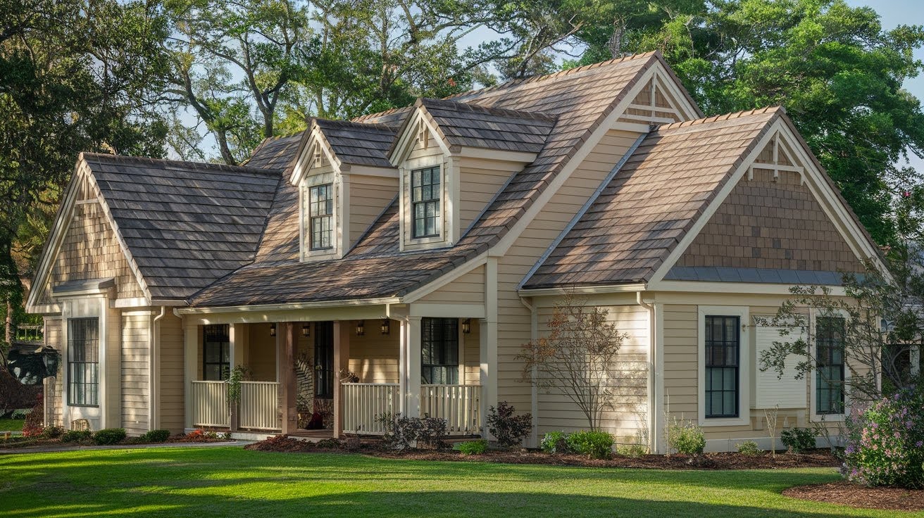 9 Amazing Beige House and Roof Color Combinations - Home Briefings