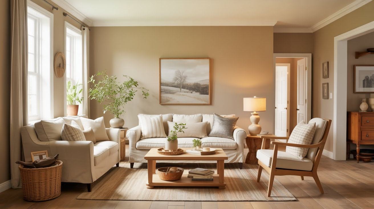 Tapestry Beige Benjamin Moore: Color Review & Pairing Guide - Home ...