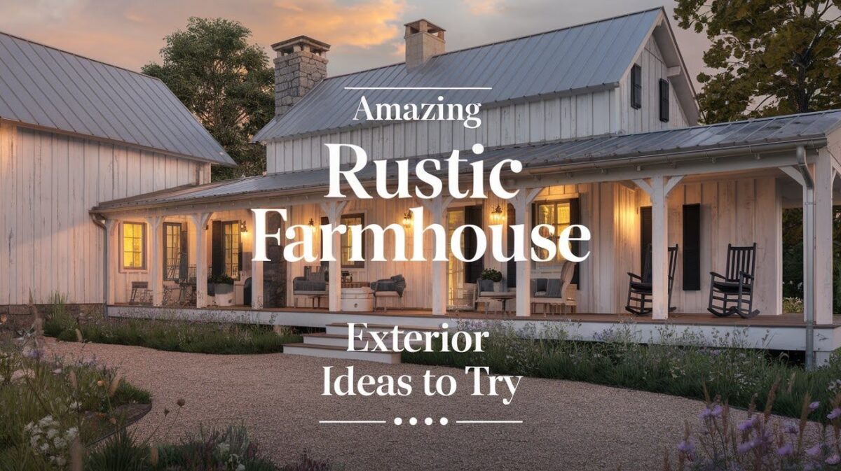 27 Amazing Rustic Farmhouse Exterior Ideas to Try - Home Briefings