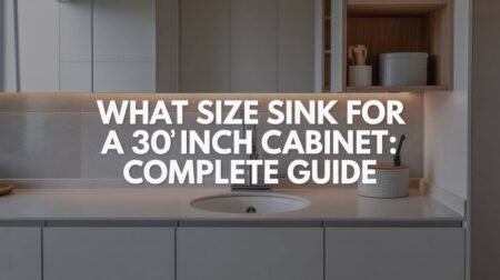 What Size Sink for a 30 Inch Cabinet: Complete Guide - Home Briefings