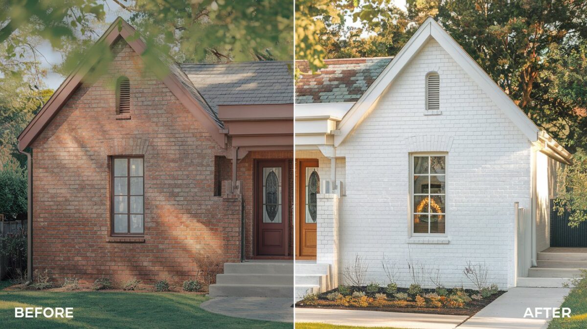 Amazing Before and After Limewash Brick Results - Home Briefings